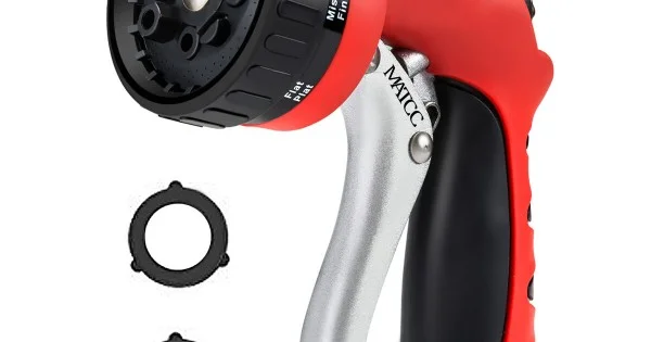 8 Patterns Hose Nozzle Heavy Duty Spray Nozzle High Pressure Laboring ...