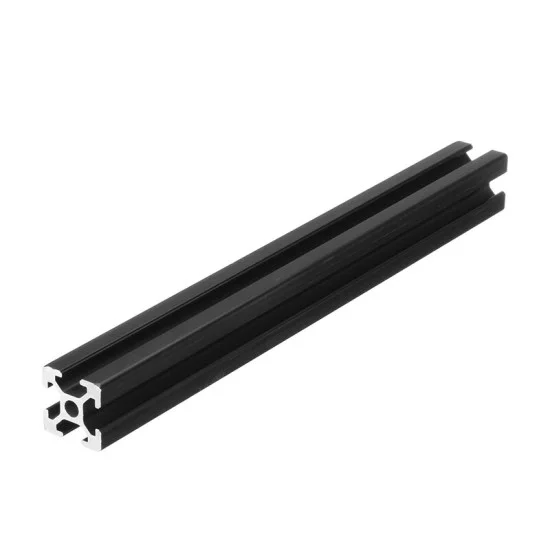 200mm Length Black Anodized 2020 T-Slot Aluminum Profiles Extrusion ...