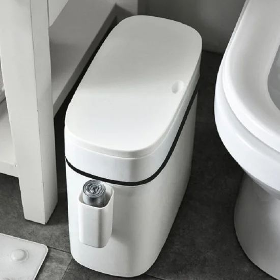 Multifunction Bathroom Trash Can Wastebasket Toilet Brush Toilet ...