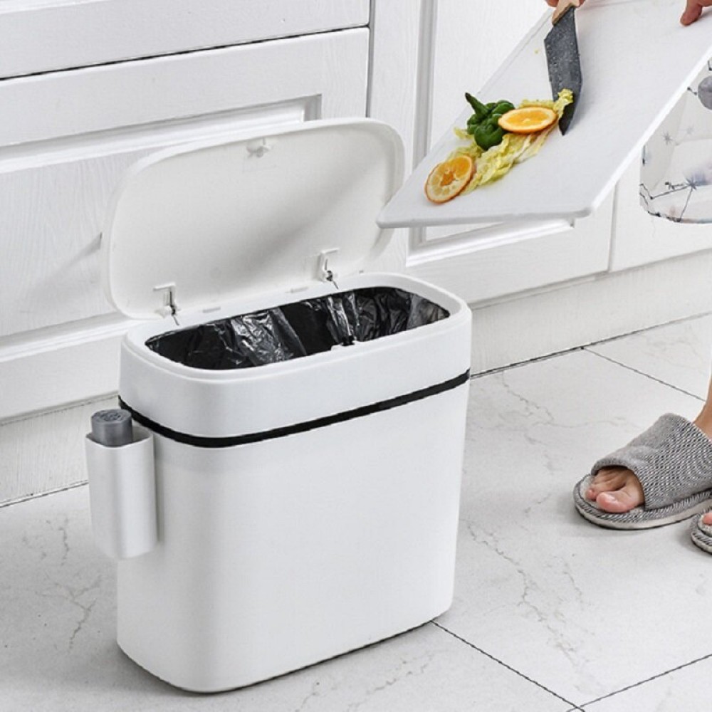 Multifunction Bathroom Trash Can Wastebasket Toilet Brush Toilet ...