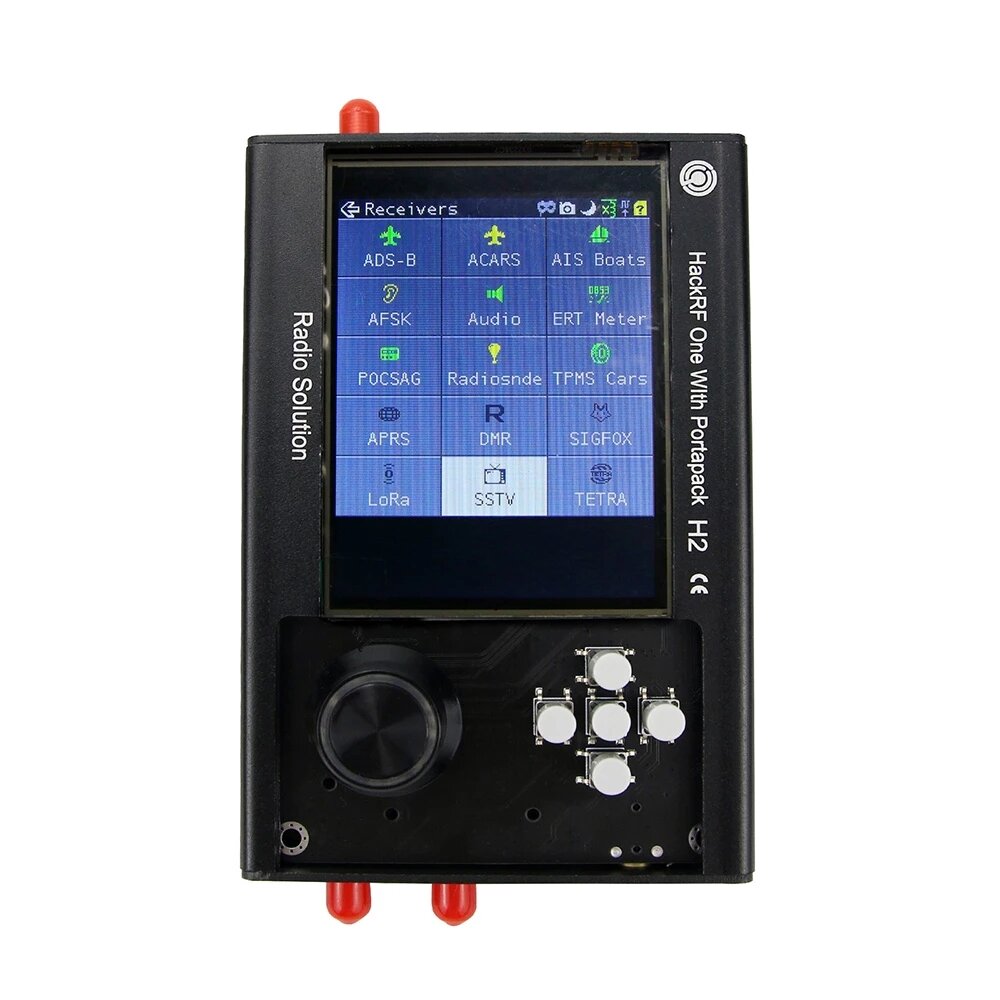 New PortaPack H2 And HackRF One SDR Software Defined Radio 1MHz-6GHz Assembled with Antennas ...