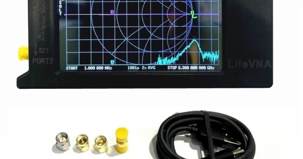 Original Hugen 50kHz-6.3GHz LiteVNA 2.8inch/3.95inch Display Vector ...