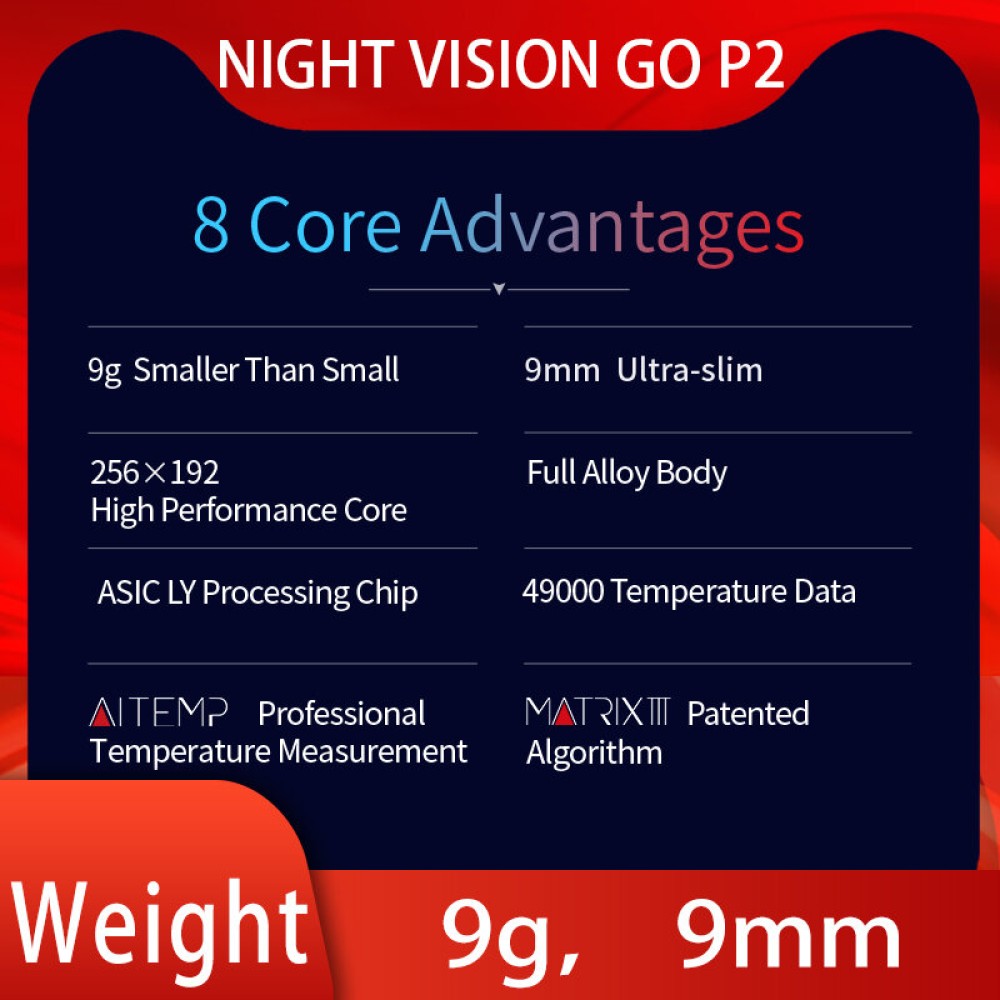 P2 Thermal Imager IR Sensor Resolution 256*192 Mobile Phone Infrared ...