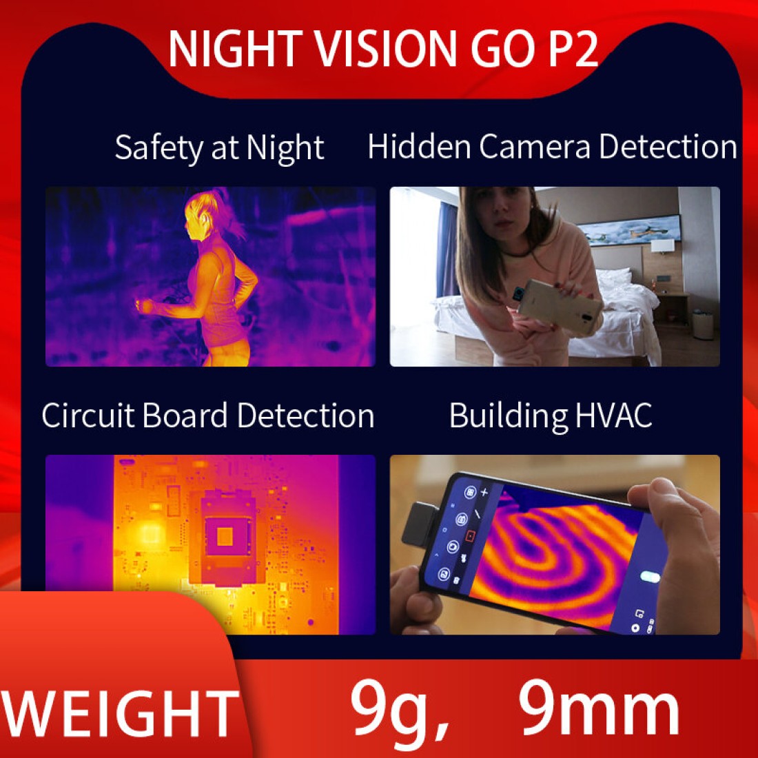 P2 Thermal Imager IR Sensor Resolution 256*192 Mobile Phone Infrared ...