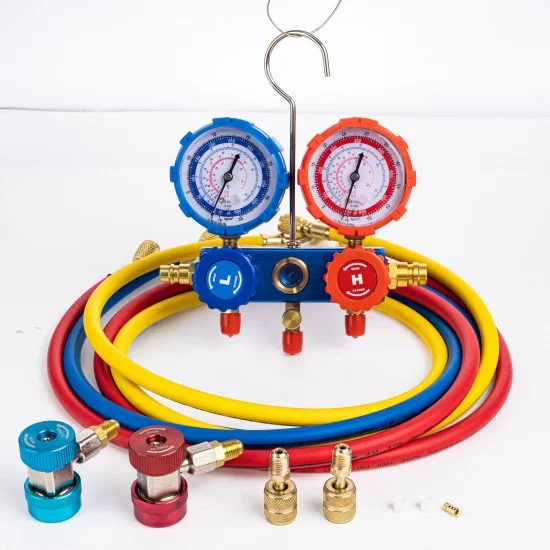 TS-VP1&VP2 3Way AC Diagnostic Manifold Gauge Set Fits R12 R22 R134A ...