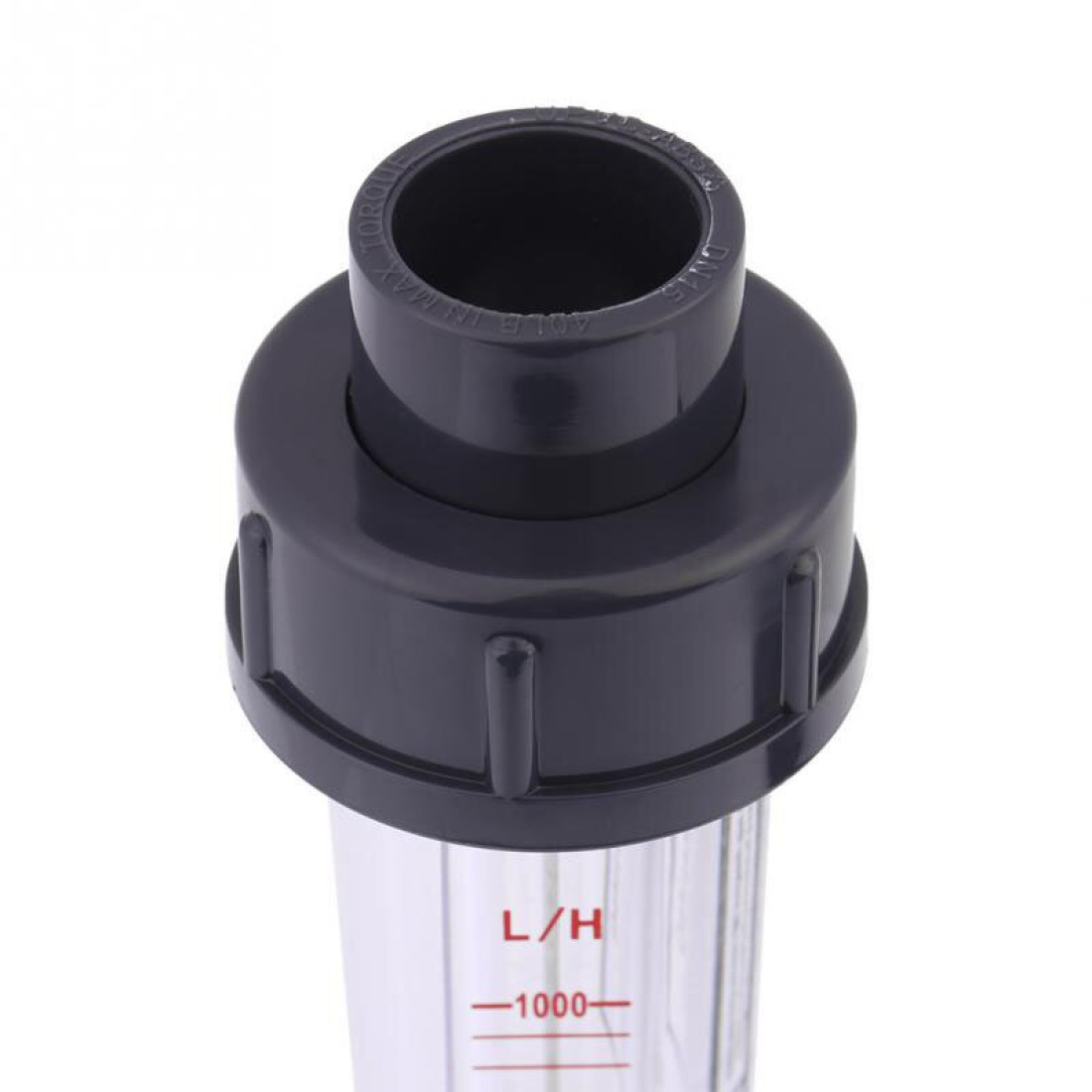 Water Flow Meter LZS-15 Plastic Tube Type Flowmeter 100-1000L/H Water ...