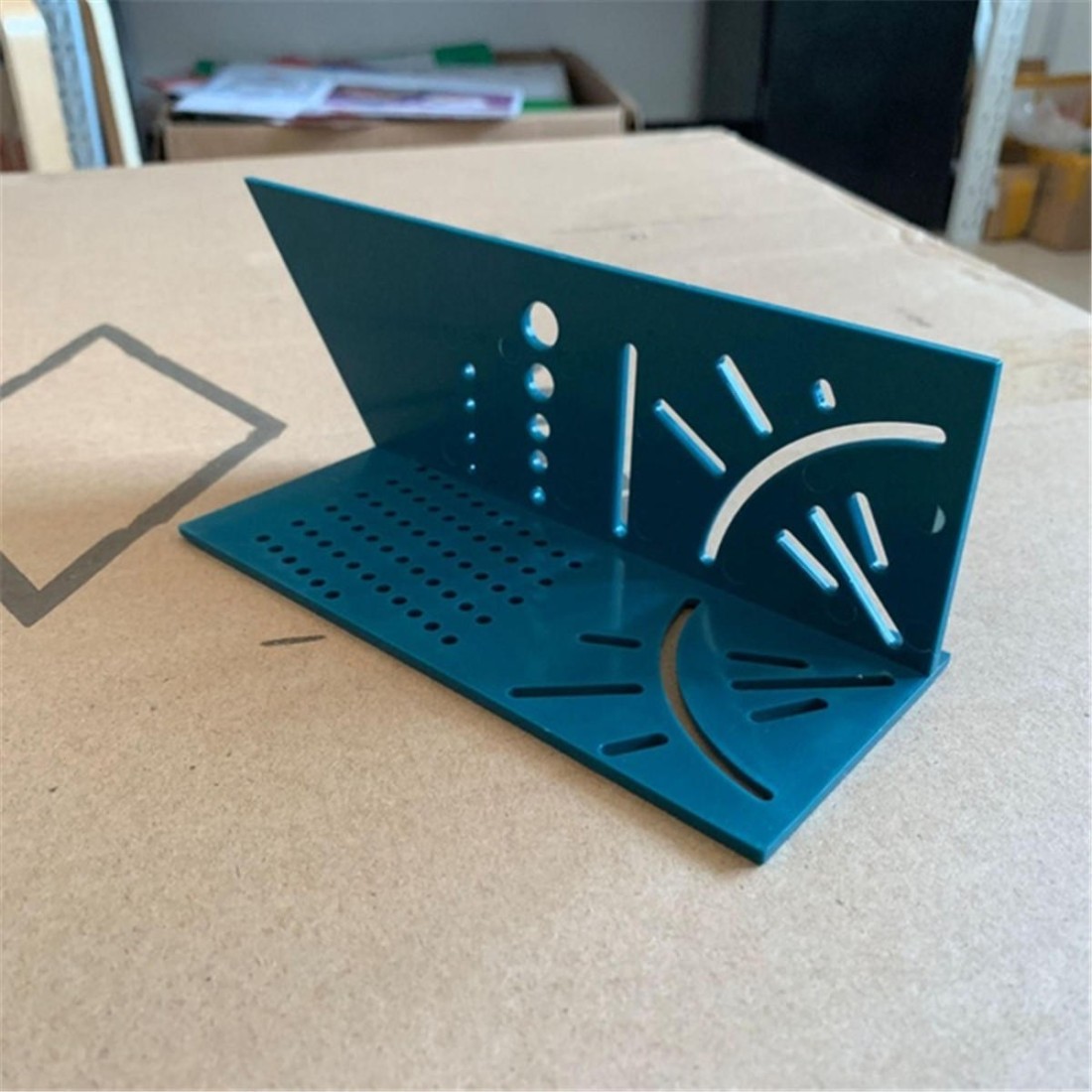 Woodworking Scribe Mark Line Gauge 100mm T-type Ruler Hole Scribing ...