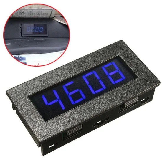 4 Digital LED Tachometer RPM Speed Measure Gauge With Hall Proximity ...