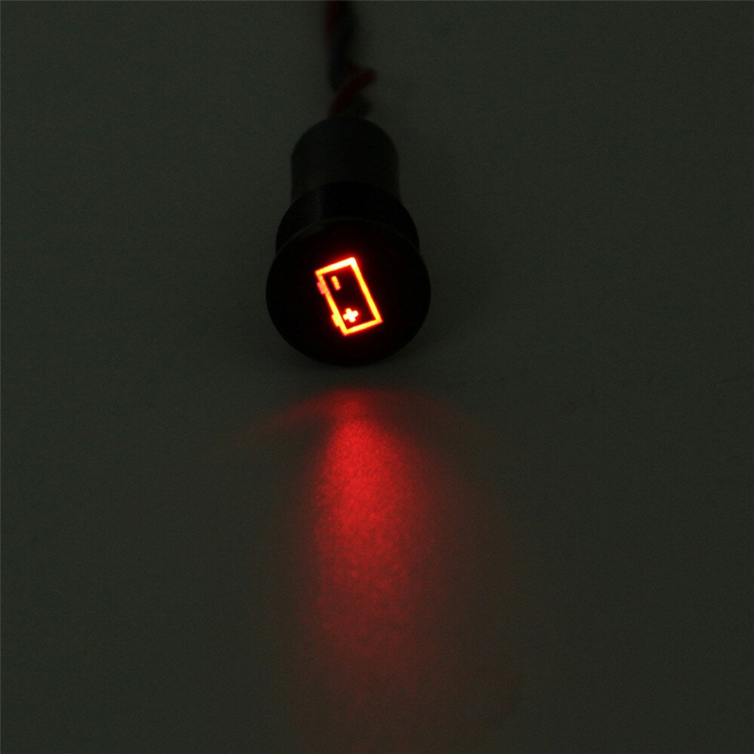 12 8mm LED Dash Panel Warning Light Indicator Lamp With Line And Symbol ...
