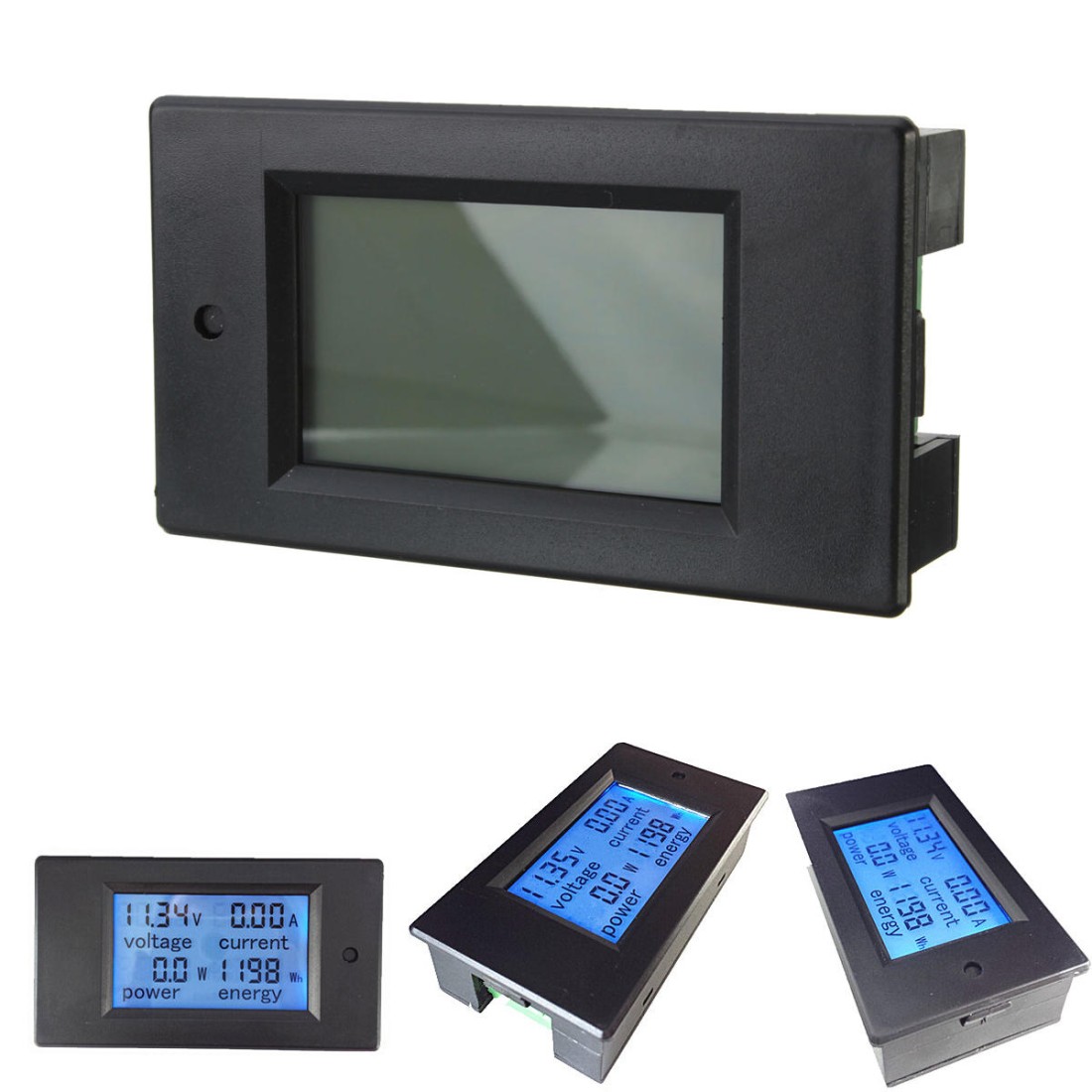 100A DC Digital Multifunction Power Meter Energy Monitor Module Volt ...