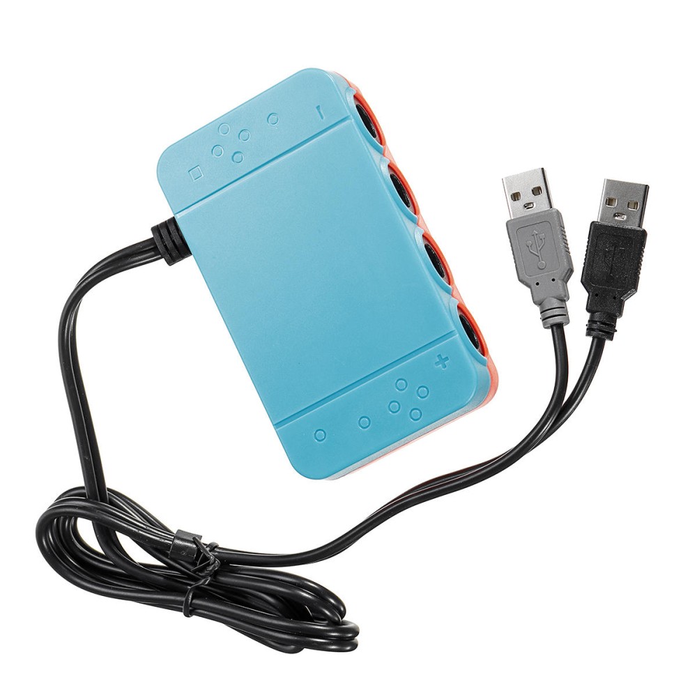 4 Ports GC GameCube Controller USB Adapter Converter For NGC to Wiiu ...