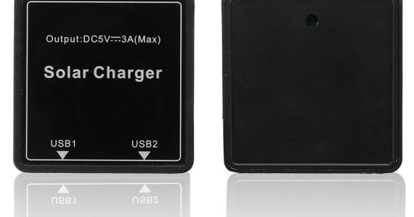 DIY Solar Wire Box 5-20V to 5V 3A Regulator Solar Double USB Junction ...