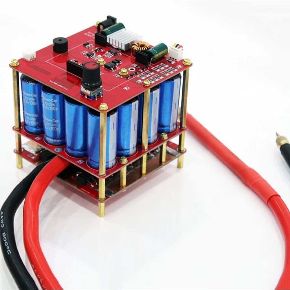 DIY 5.4V 400F LED Portable Capacitor Spot Welder Set Semi-automatic ...