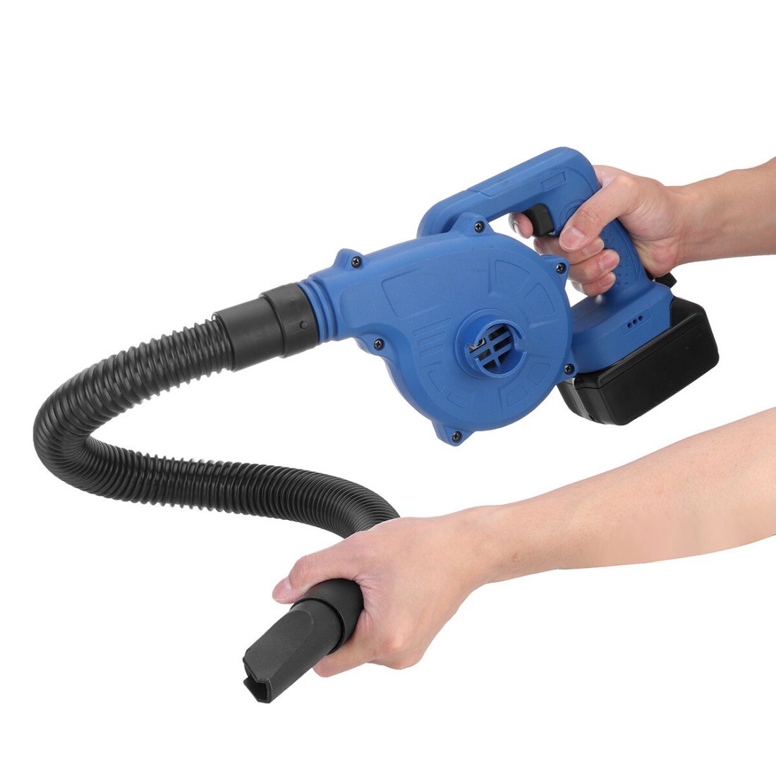2-IN-1 Electric Air Blower Kit Cleaner Wireless Air Fan Dust Blowing ...