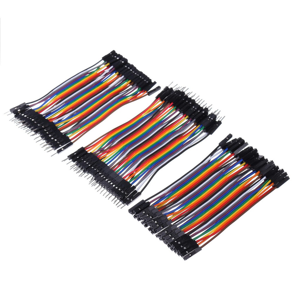 10cm / 20cm / 30cm FF FM MM Dupont Wire Jumper Cables Male & Female ...