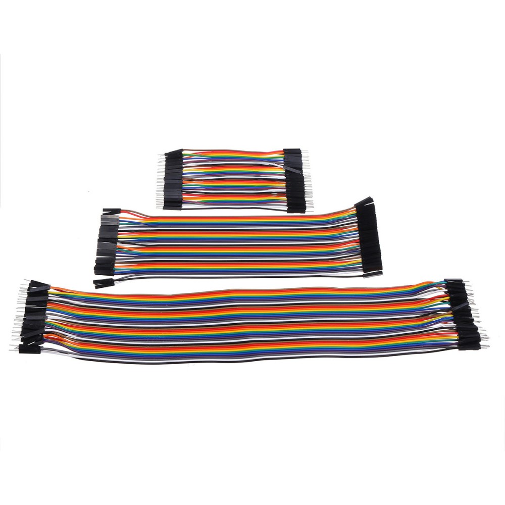 10cm / 20cm / 30cm FF FM MM Dupont Wire Jumper Cables Male & Female ...