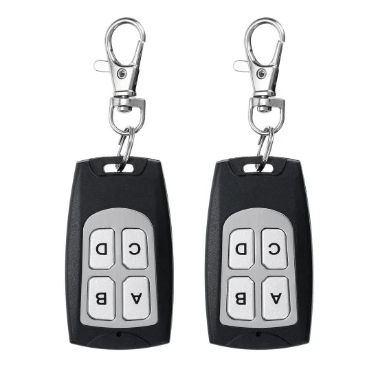 2 Transmitter+ 12V 4CH Channel Relay RF Wireless Remote Control Switch ...