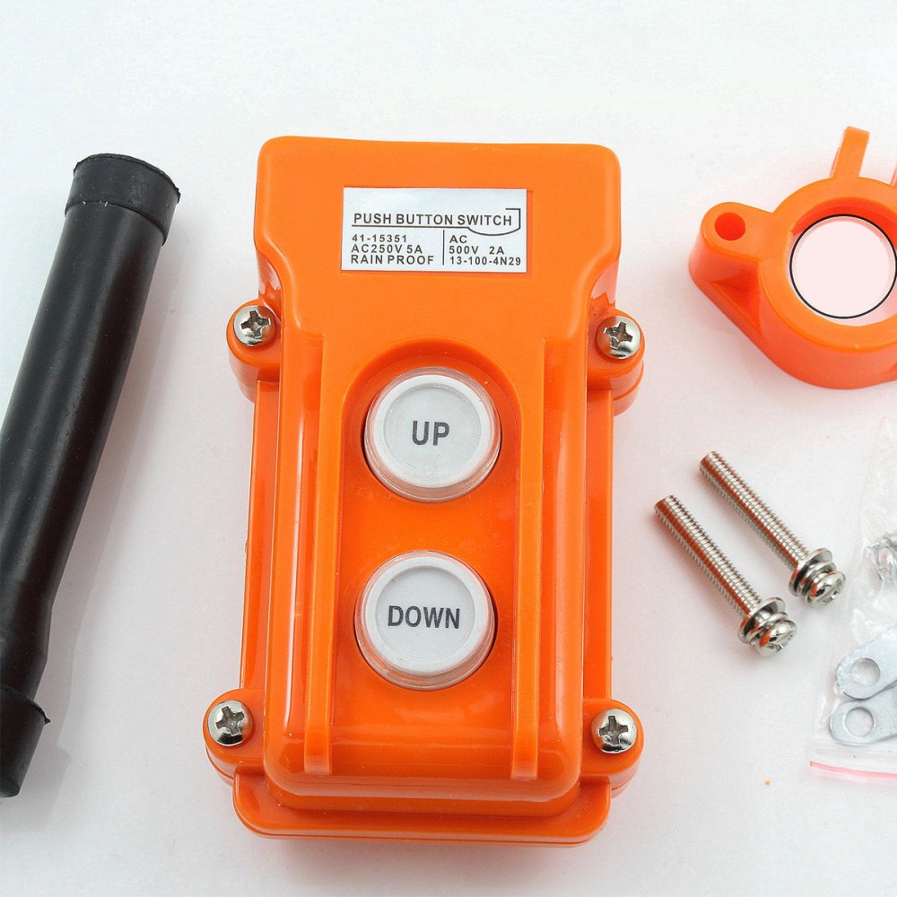 Crane Pendant Control Hoist Push Button Switch Station Up-Down ...