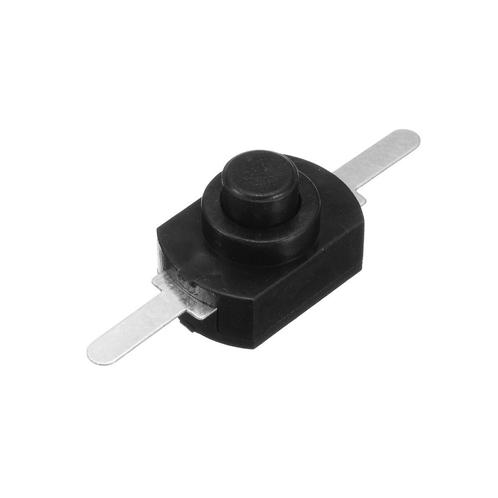 Moonzite 10Pcs 1A 30V DC 250V Black Latching On Off Mini Push Button Switch