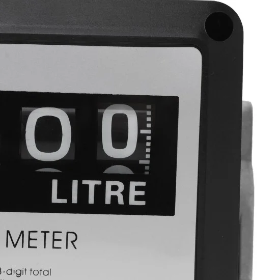 4 Digital Diesel FM-120 Gasoline Fuel Petrol Oil Flow Meter Counter ...
