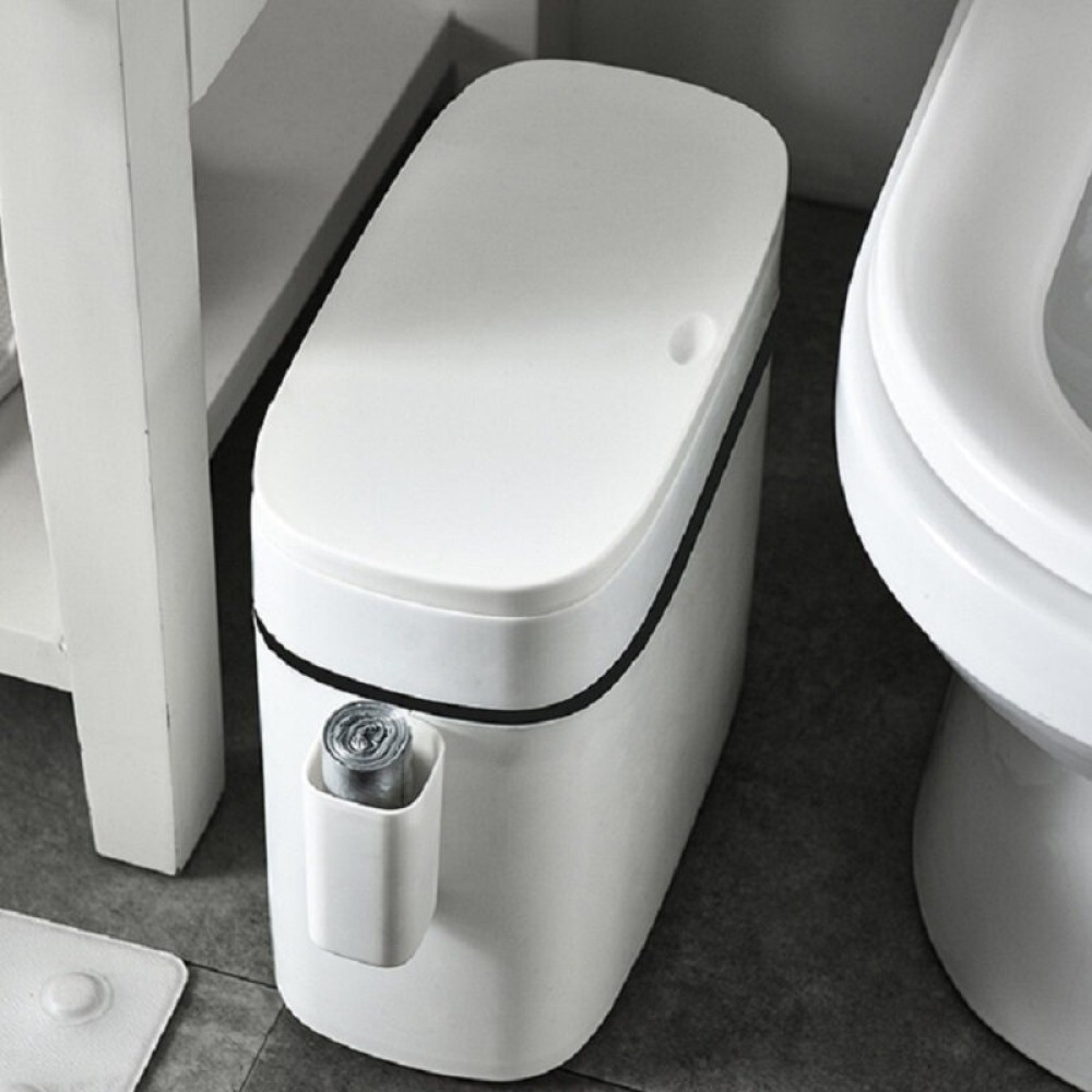 Multifunction Bathroom Trash Can Wastebasket Toilet Brush Toilet ...