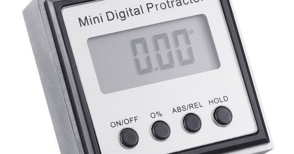 Stainless Steel 360 Degree Mini Digital Protractor Inclinometer ...